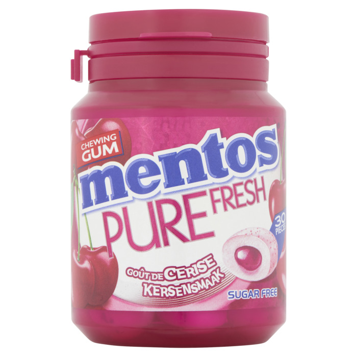 Mentos Gum Pure Fresh Cherry 30 Stuks 60 g (30 × 2g)