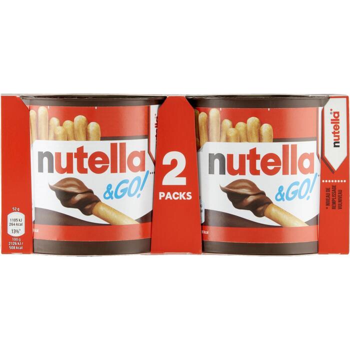 Nutella & Go! 2 Stuks (plastic, 104g)