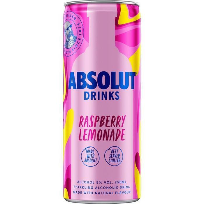 Absolut Vodka Mix RTD Raspberry Lemon 250 ML (250ml)