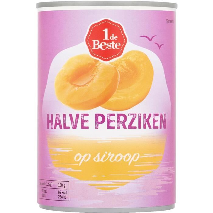 Halve perziken op siroop (410g)