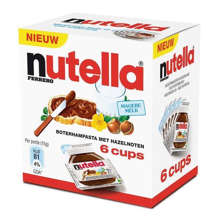 Nutella 6 cups (6 × 15g)
