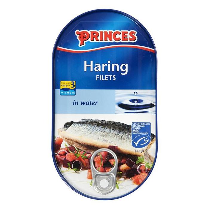 Haring filets in water, MSC (blik, 200g)