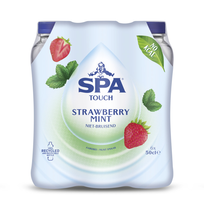 SPA TOUCH Niet-Bruisend Strawberry - Mint 6 x 50 cl (0.5L)