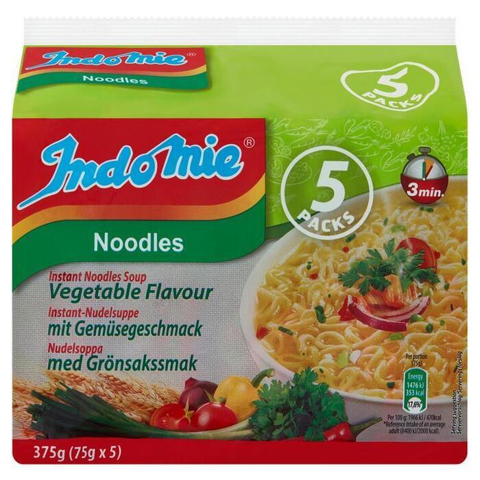 Indomie Instant Noodle Vegetable Flavour 5 x 75 g (5 × 75g)