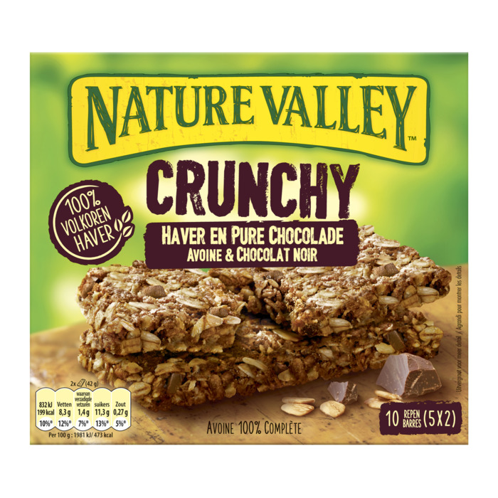 Nature Valley Crunchy haver en pure chocolade (42g)