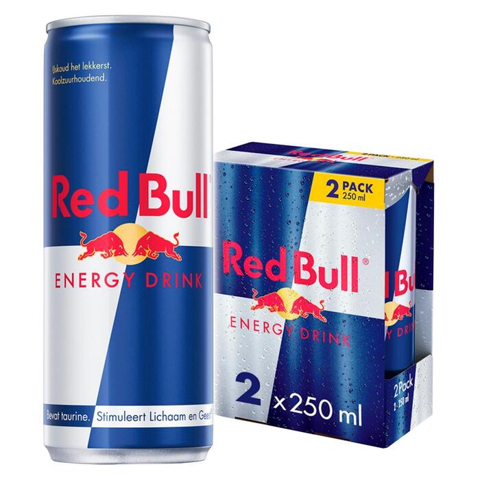 Red Bull Energy Drink Regular 250 ml gekoeld (2-pack) (0.5L)