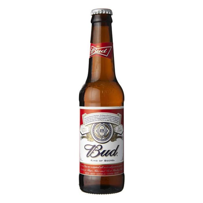 Bud Bier Fles 33cl (rol, 33cl)