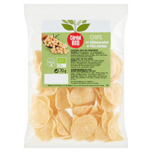 Céréal by Nature Bio Vegan Chips van Kikkererwten 70 g (70g)