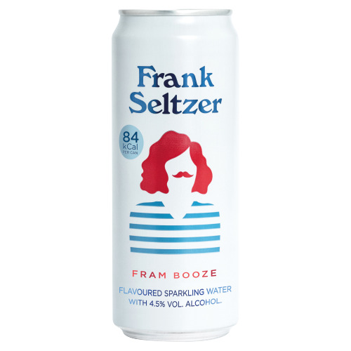 Frank Seltzer Fram Booze Sparkling Water with 4.5% Alcohol 330 ml