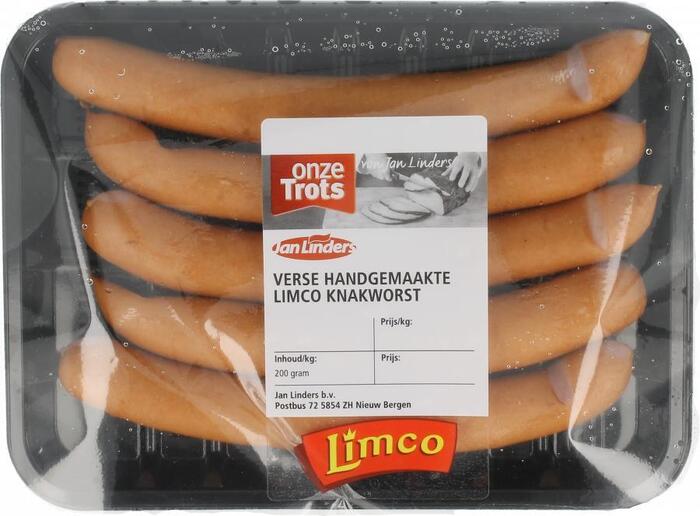 Onze Trots Limco knakworst 5 stuks (200g)