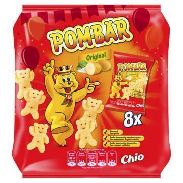 Pom-Bär Original Chips Uitdeelzak 8 x 16g (8 × 16g)