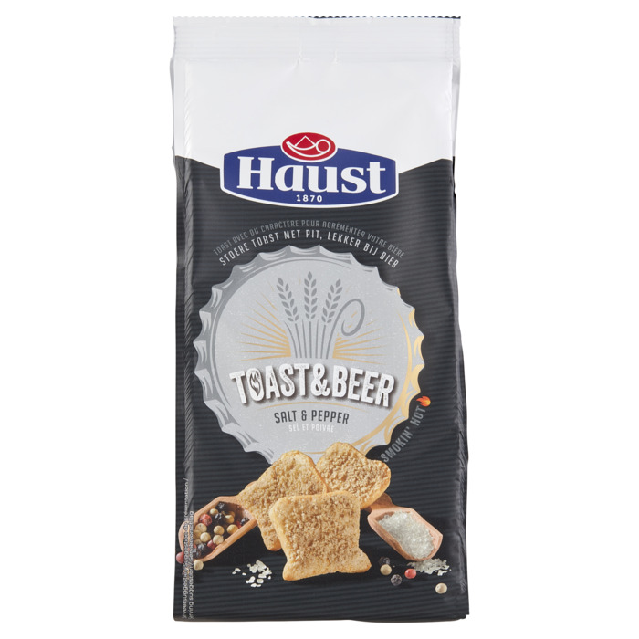 Haust Toast & Beer Salt & Pepper 125 g (125g)