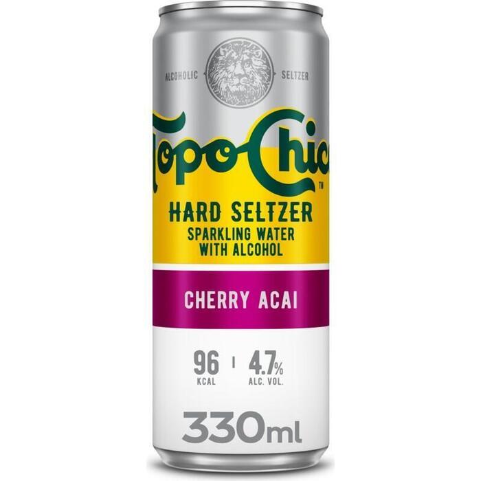 Topo Chico hard seltzer cherry acai 330 ml (33cl)