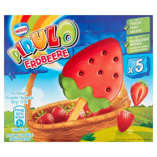 Pirulo Erdbeere 5 Stuks 330 g (330g)