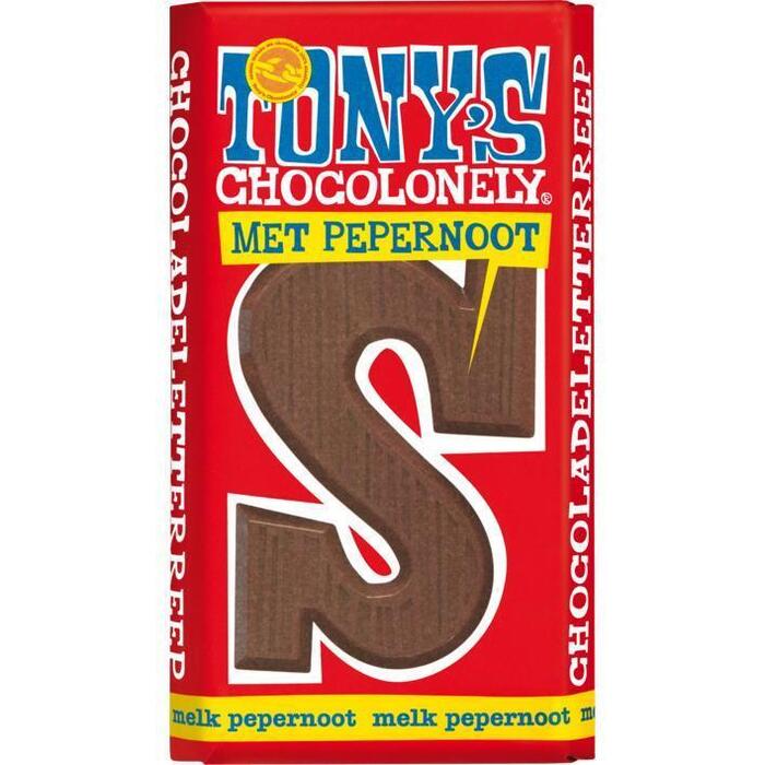 Tony's Chocolonely Letterreep Melk Pepernoot S (180g)