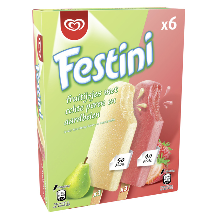 Ola Festini peer en aardbei (0.5L)