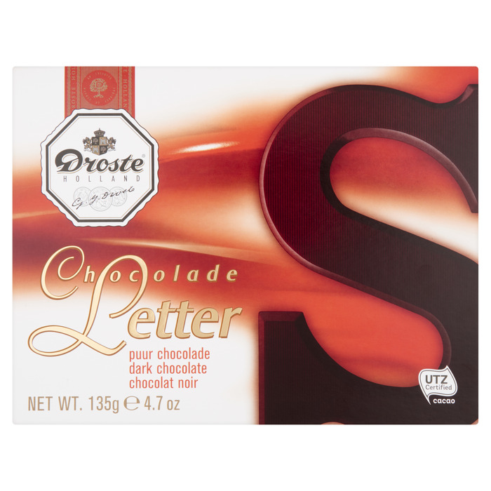 Droste Chocolade letter puur (0.7g)
