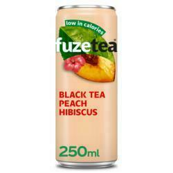 Ice tea zwarte thee perzik hibiscus (250ml)
