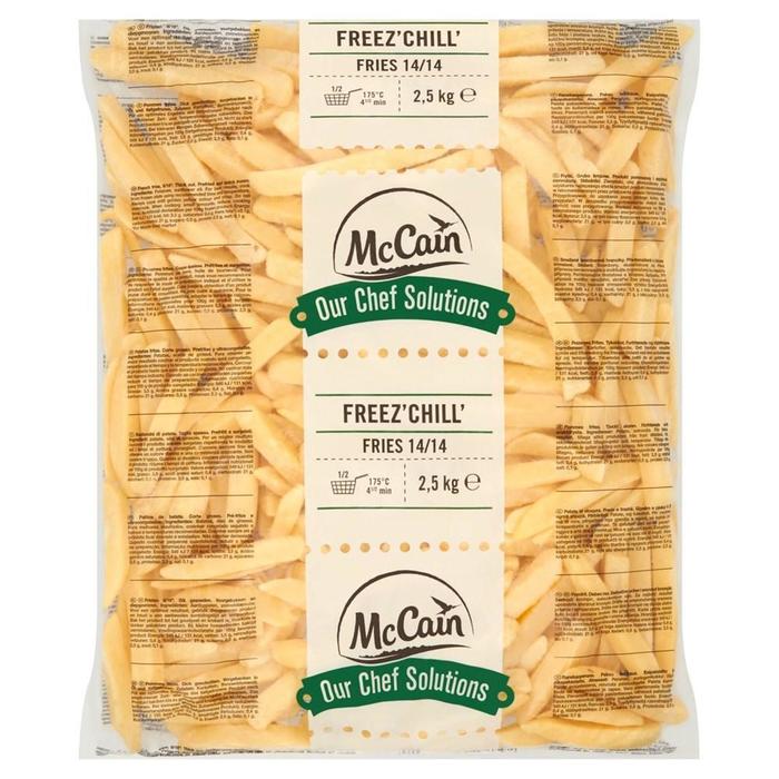 MCCAIN OUR CHEF SOLUTIONS FREEZ' CHILL' FRITES 14/14 (2.5kg)