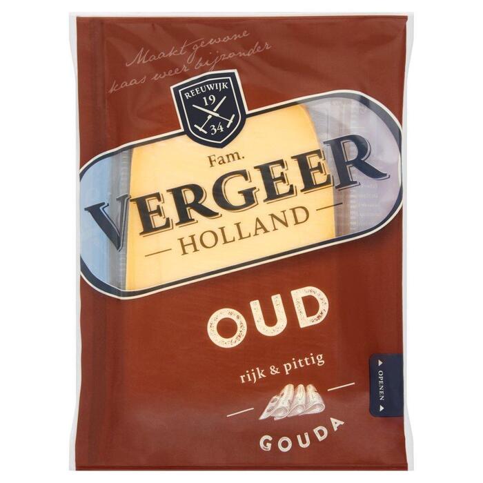 Vergeer Holland Kaas 48+ Plakken Gouda Oud 200g (200g)