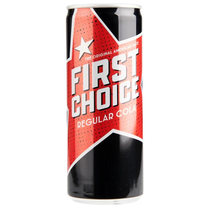 First Choice Cola regular fles 1 liter (250ml)