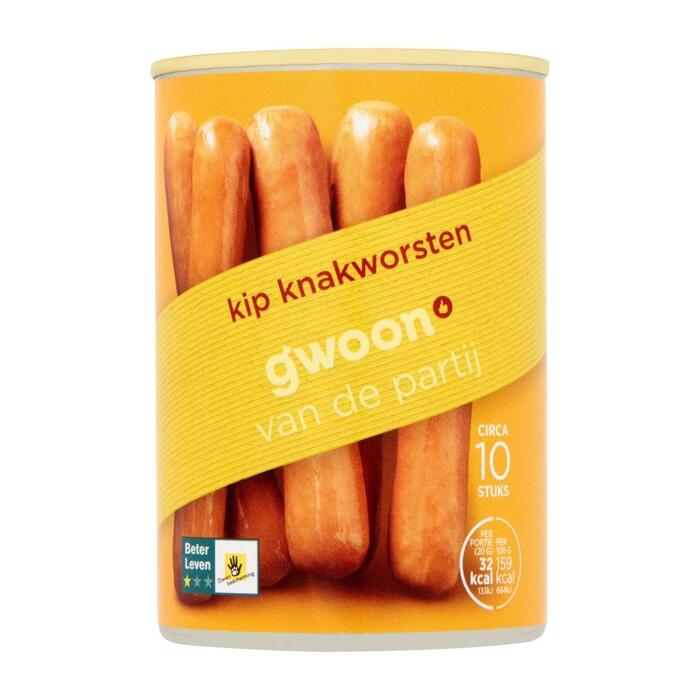 g'woon Knakworst kip (400g)