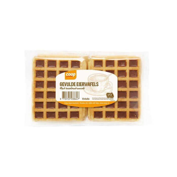 Coop Gevulde eierwafels hazelnoot