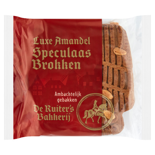 De Ruiter's Bakkerij Luxe Amandel Speculaas Brokken 450 g (450g)