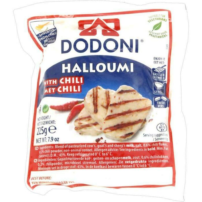 Dodoni Halloumi chili 43+ (225g)