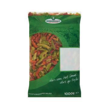 Diepvriesspecialist van Rijsingen Gemengde Paprikastrips 1000g (1kg)