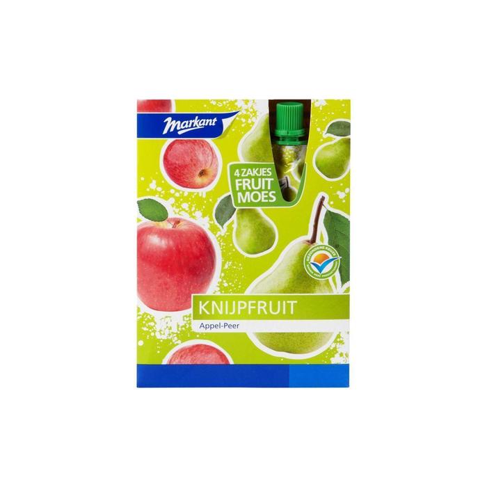 Knijpfruit Appel-Peer (doos, 400g)