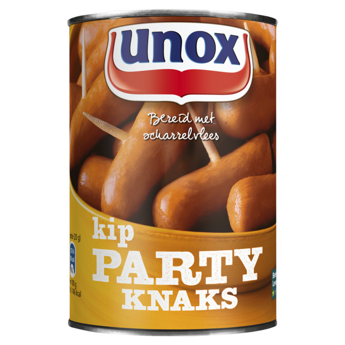 Unox Kip Party Knaks 400g (30 × 13.3g)