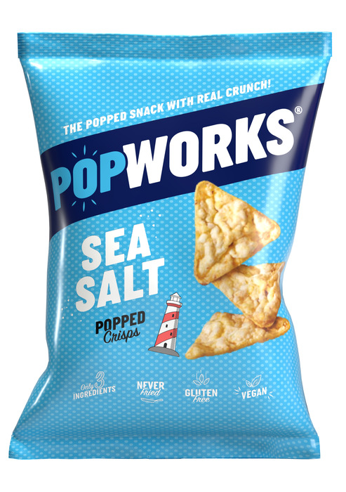 Popworks Popped Crisps Sea Salt Maischips 85 gr (85g)