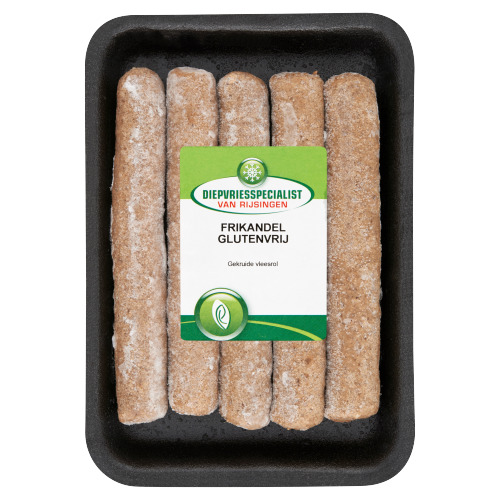 Diepvriesspecialist van Rijsingen Frikandel Glutenvrij 5 x 70 g (6g)