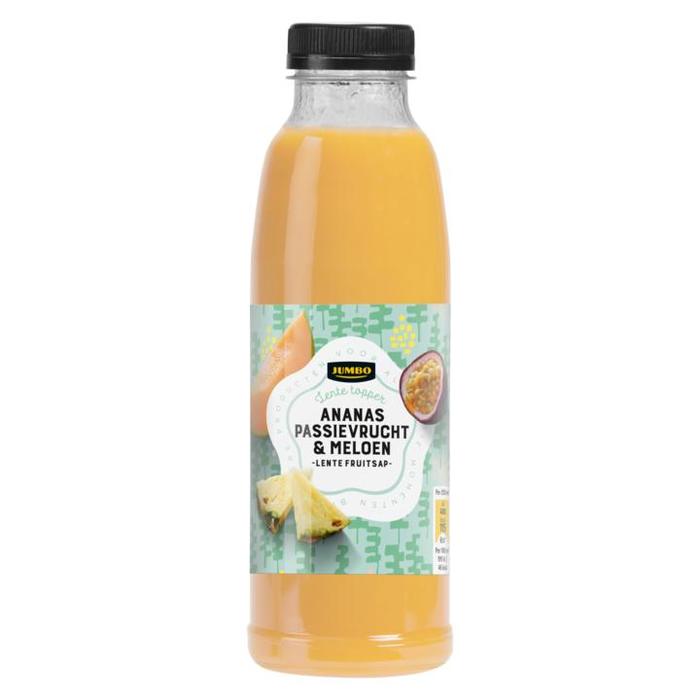 Jumbo Lente Topper Fruitsap Ananas Passievrucht & Meloen 500ml (0.5L)