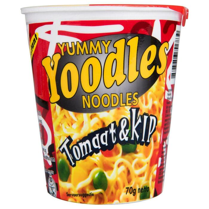 YUMMY YOODLES - INSTANT NOODLES - KIP/TOMAAT - BEKER 70 G (70g)