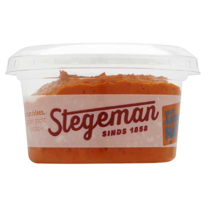 Stegeman filet americain naturel 80 gram Vleeswaren (80g)