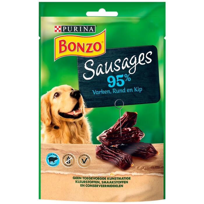 PURINA® BONZO Snacks Sausages 7 x 70 g (70g)