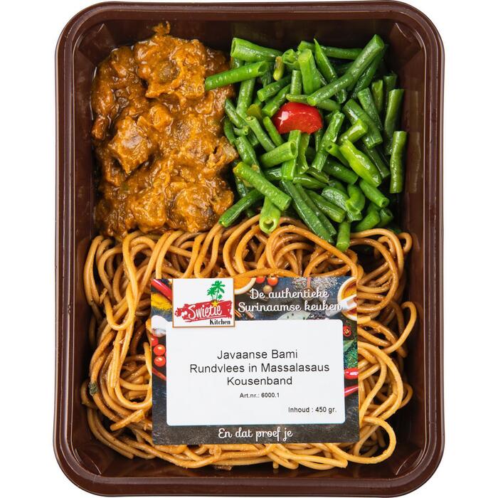 Javaanse bami met rundmassala en kousenband (450g)