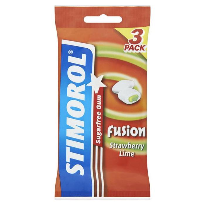 Stimorol Fusion strawberry ''n lime 3-pack (59g)