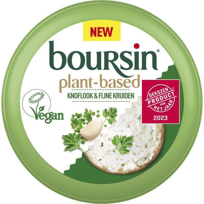 Boursin Plant Based Knoflook & Fijne kruiden 130 g (kuipje, 130g)