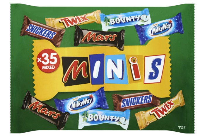 MIXED MINIS Chocolade met vulling 710 GRM Zak (35 × 20.3g)