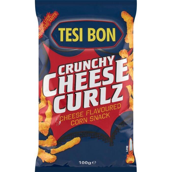 Tesi Bon Crunchy Cheese Curlz Cheese Flavoured Corn Snack 100 g (100g)
