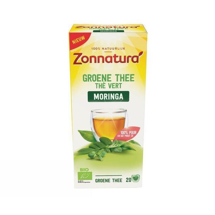 Zonnatura Bio Groene Thee Moringa 20 Stuks 40 g (20 × 2g)