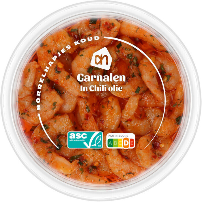 AH Garnalen in chili olie (70g)