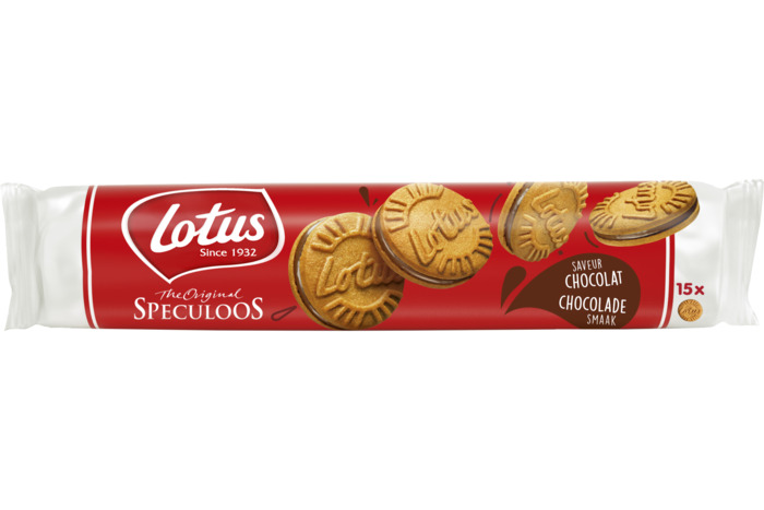 Lotus Speculoos koek sandwich chocolade (15 × 10g)