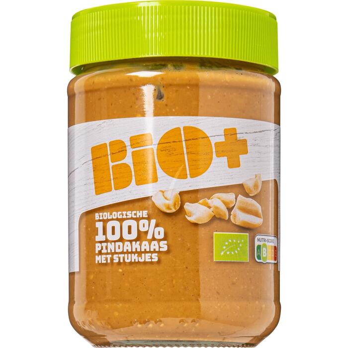 100% pindakaas met stukjes (350g)