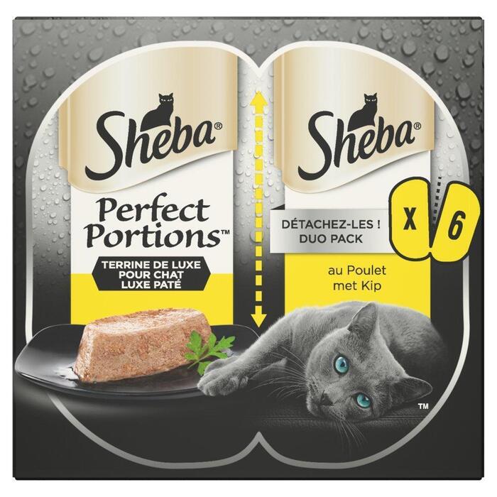 Sheba Perfect Portions Luxe Paté met Kip Duo Pack 225 g (37.5g)