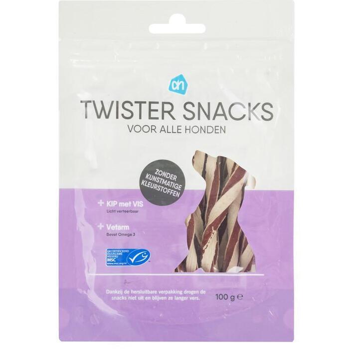 AH Twister snacks kip met vis (100g)