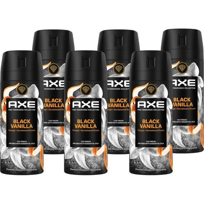 AXE Fine Fragrance Collection Premium Deodorant Bodyspray Black Vanilla ...
